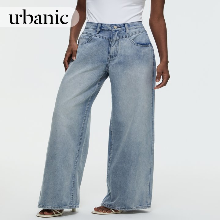 Mid-waist Wide Leg Jeans | Urbanic