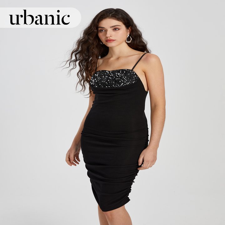 Sequinned Bodycon Dress | Urbanic