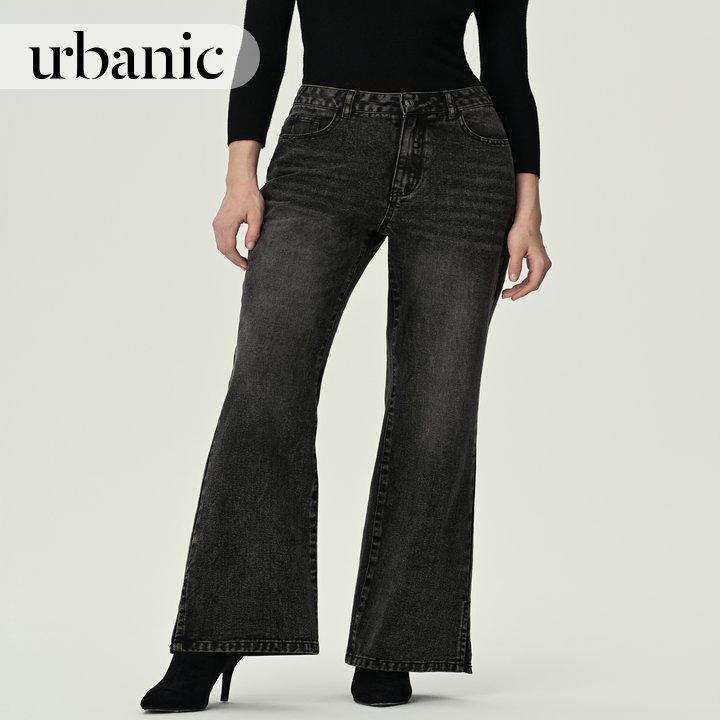 Mid-waist Flare Leg Jeans | Urbanic